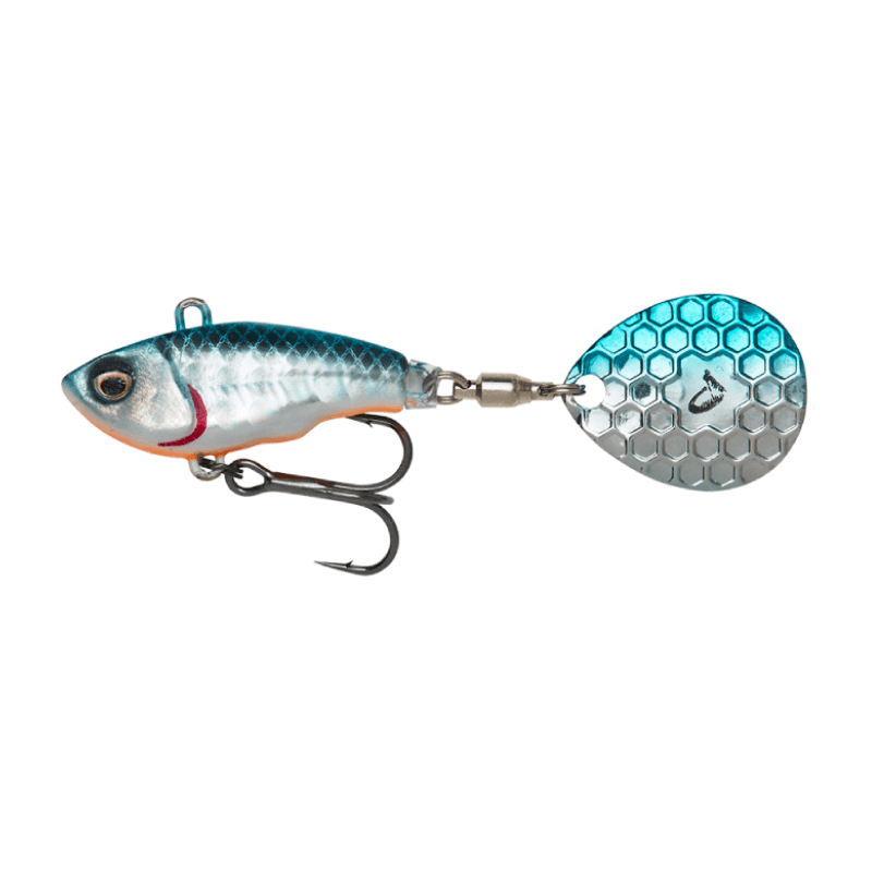 Savage Gear Fat Tail Spinner Lure 6.5cm 16g - Blue Silver